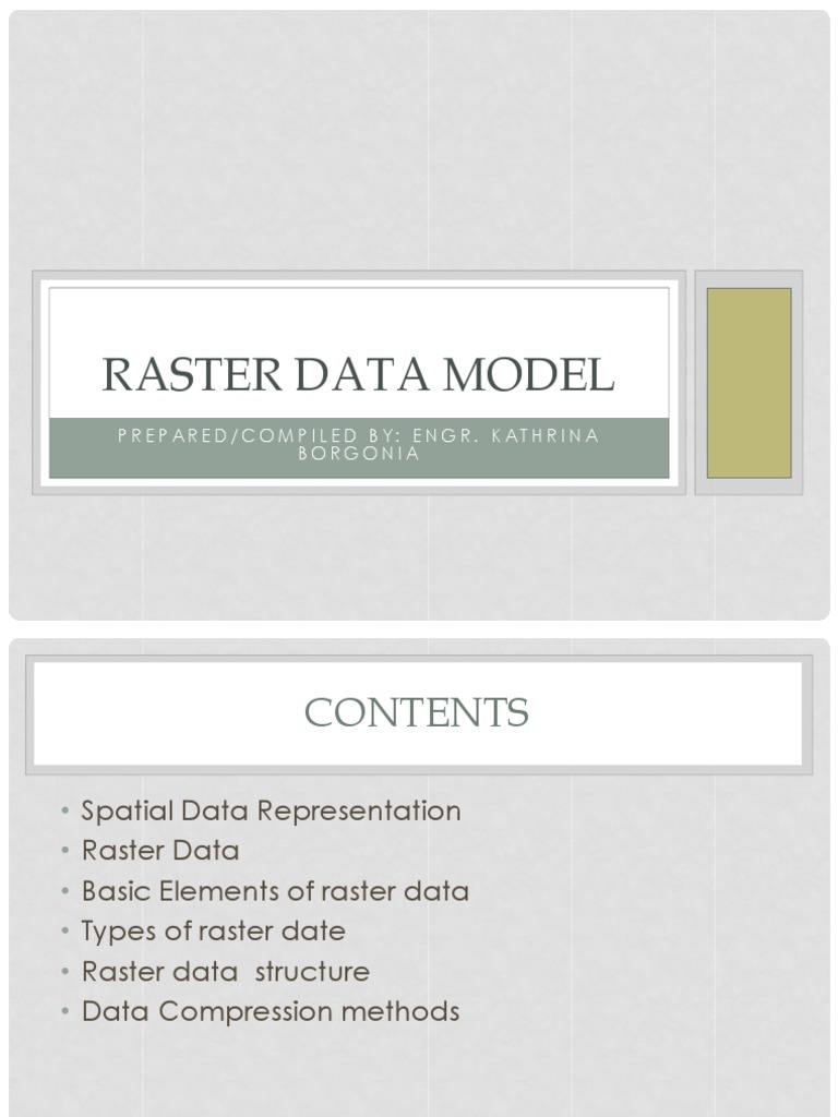 3 - Raster Data Model | PDF | Spatial Analysis | Geographic Information ...