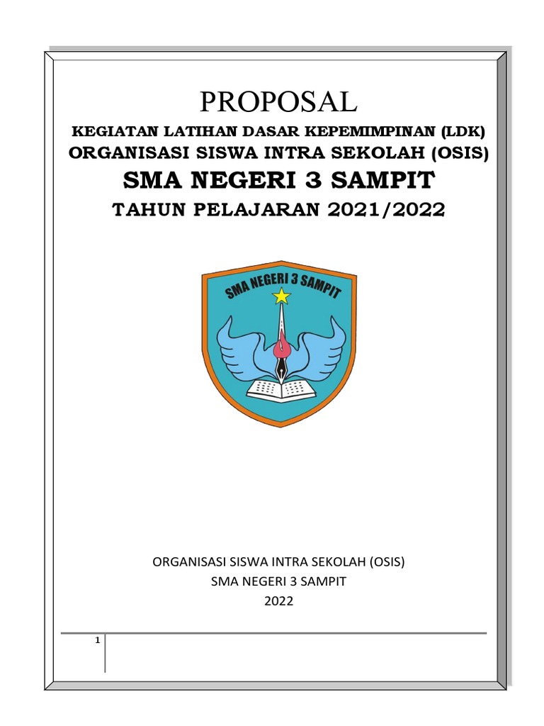 Contoh Proposal LDK SMP | PDF