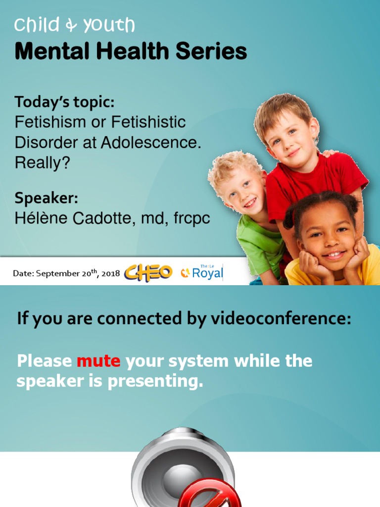 Fetishism or Fetishistic Disorder at The Adolescence - Revised - 5 ...