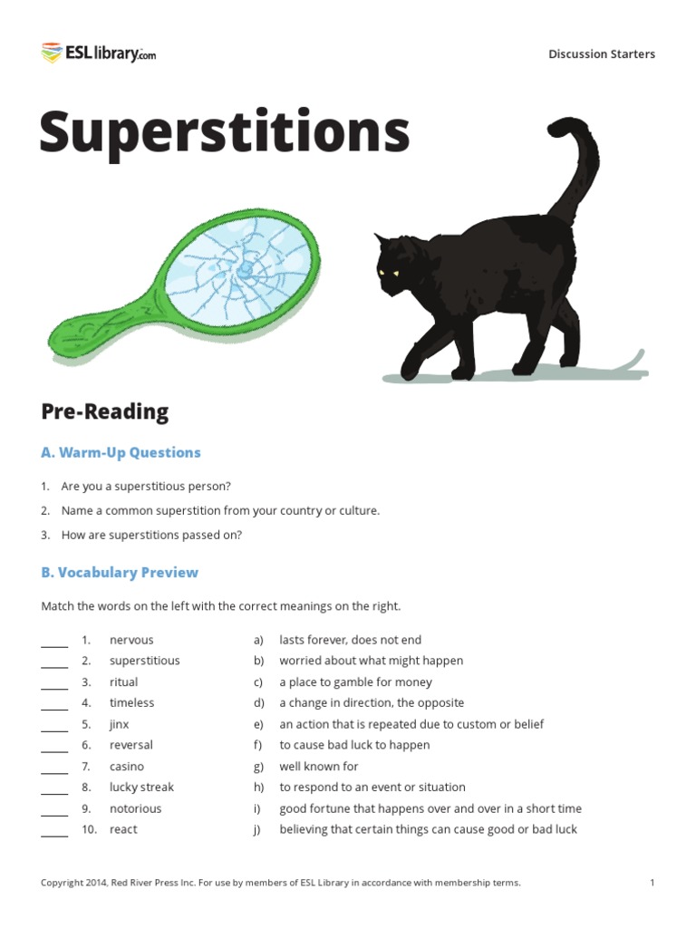 Superstitions | PDF | Superstitions | Luck