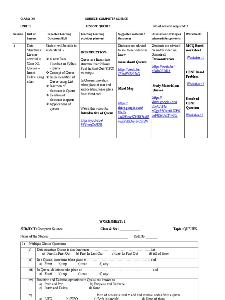 Cs 12 Data Structures Queues Pdf Queue Abstract Data Type Programming Paradigms