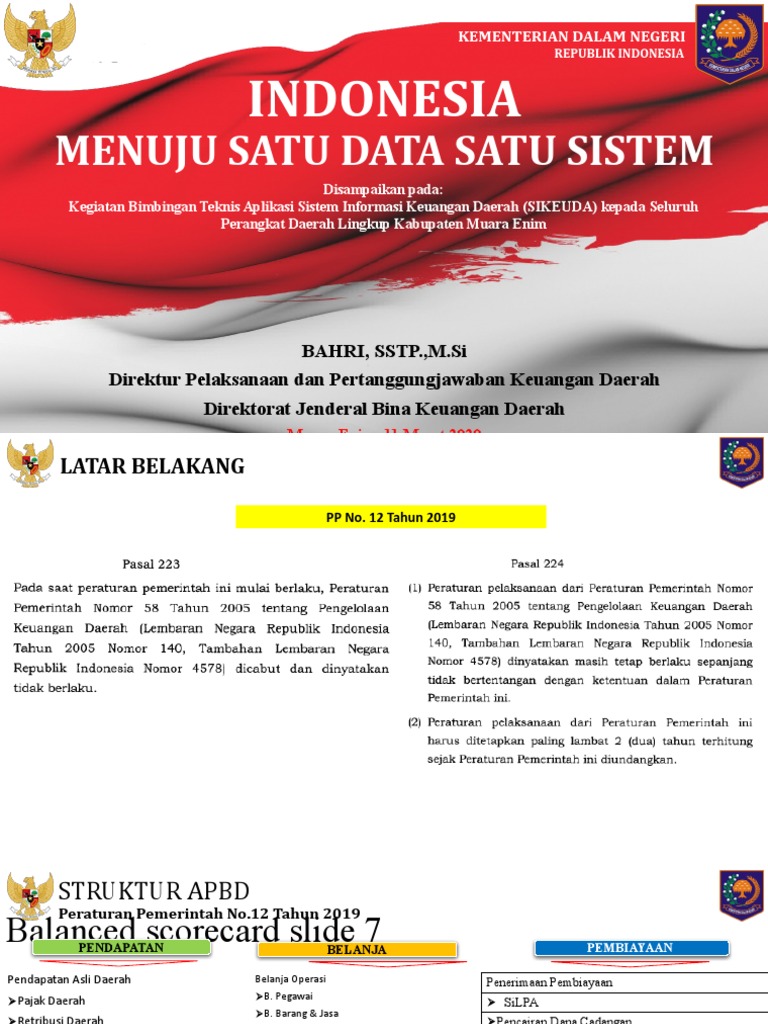 Indonesia Menuju Satu Data Satu Sistem | PDF | Pengelolaan Keuangan & Uang