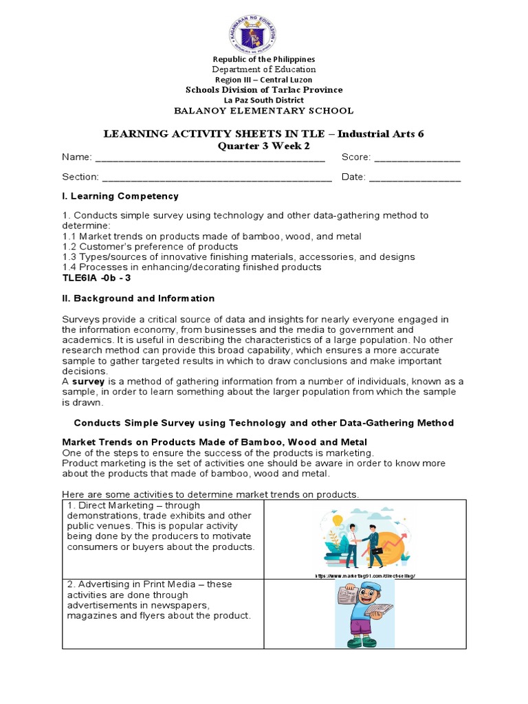 Pyrography and Market Trends in TLE 6 | PDF | Bleach | Water