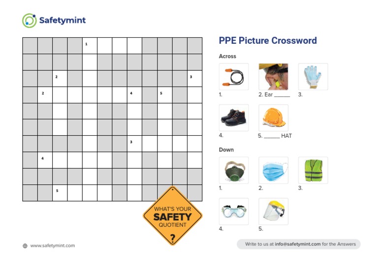 PPE Picture Crossword | PDF