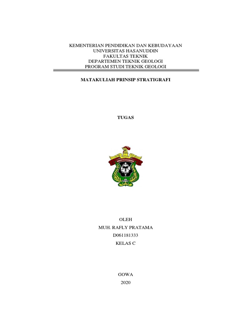 Tugas Prinsip Stratigrafi - Muh. Rafly Pratama (D061181333) | PDF ...