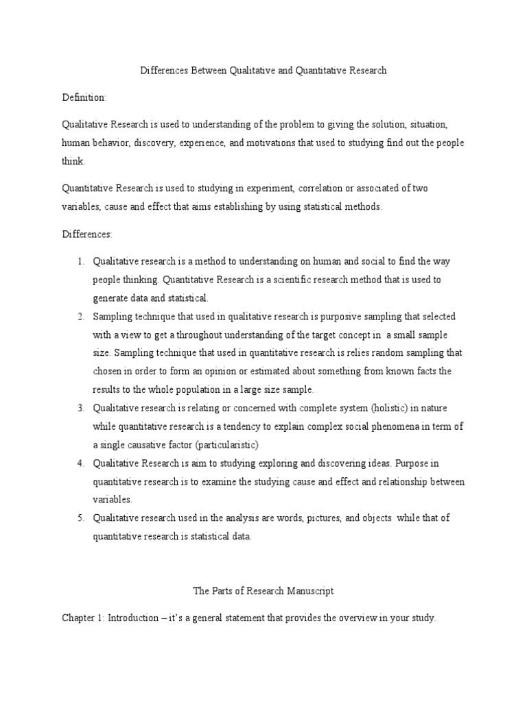 Research Methods: Qual vs Quant | PDF | Quantitative Research | Statistics