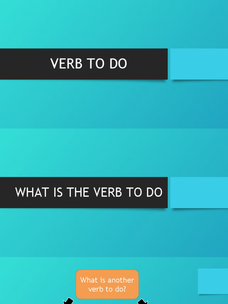 Verb To Do | PDF