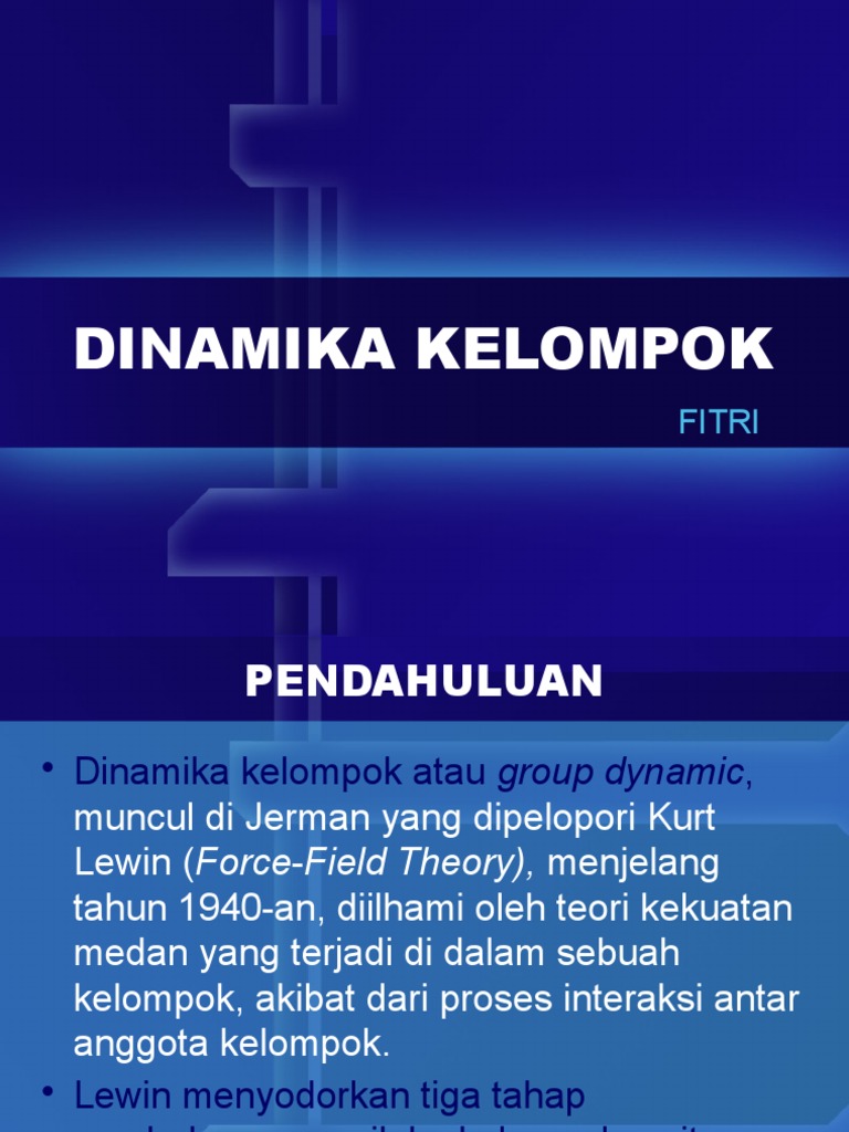 Dinamika Kelompok | PDF | Karier & Perkembangan