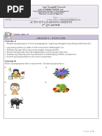 5 Halimbawa NG Lantay Na Pangungusap | PDF