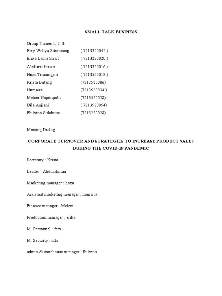 Dialog 9 Peran | Download Free PDF | Sales | Marketing