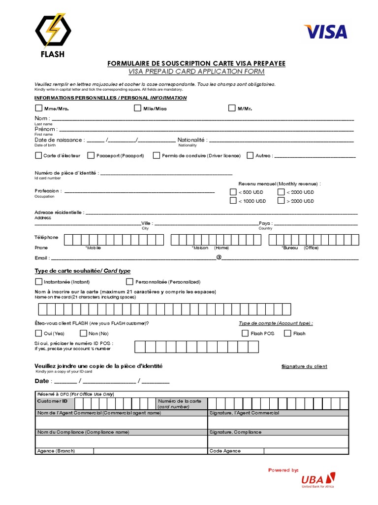 Form FM Prepaid | PDF | Guichet automatique bancaire | Informatique