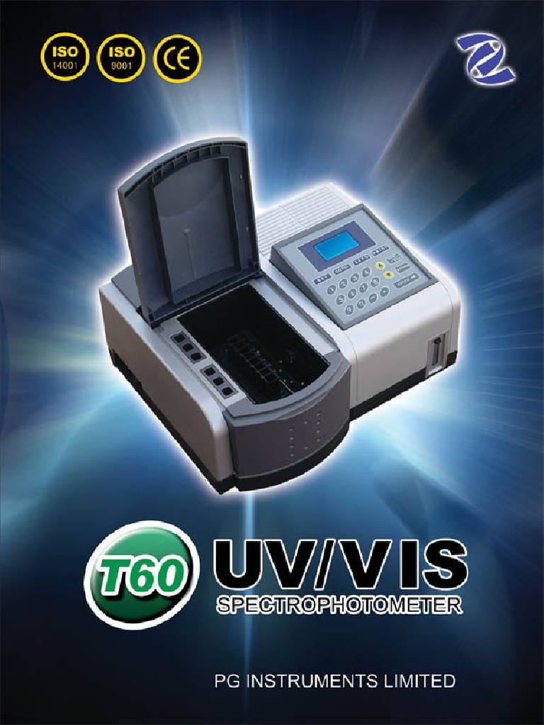 Spectrometer PG Instrument | PDF | Spectrophotometry | Ultraviolet ...