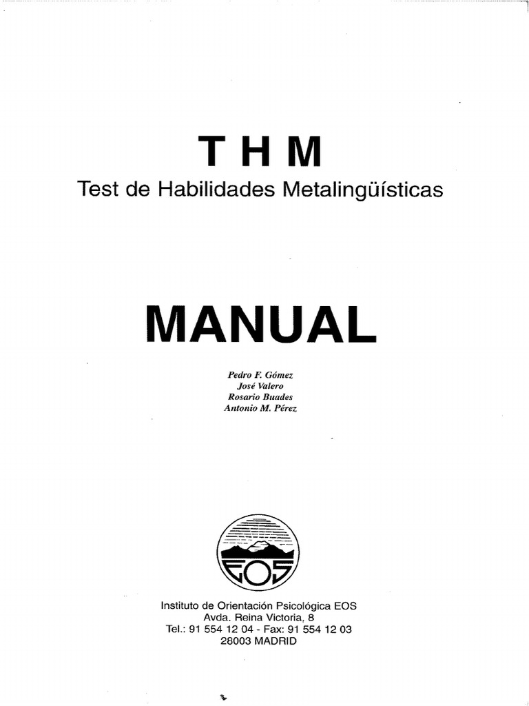 THM - Manual | PDF