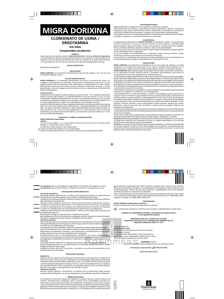 MigraDorixina7 | Droga anti-inflamatoria libre de esteroides ...