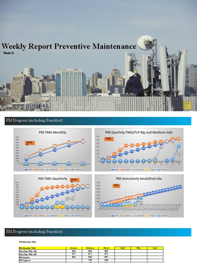 Weekly PM Report Highlights Progress | PDF