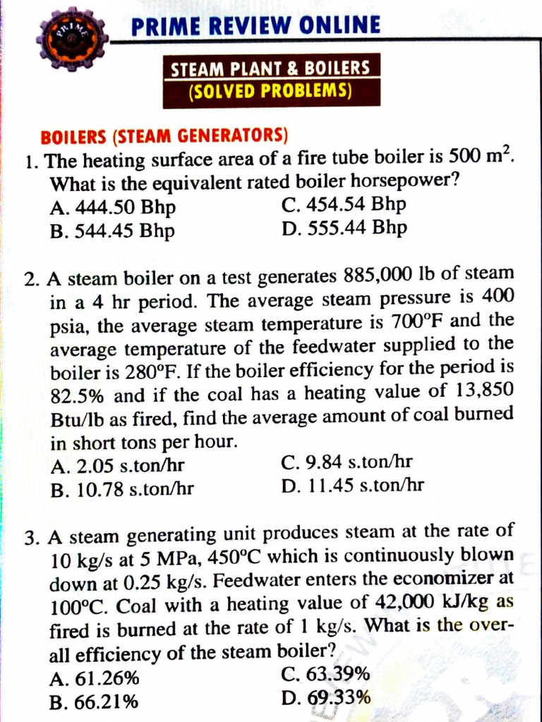 Prime Review Online: Boilers Steam Generators) | Download Free PDF ...