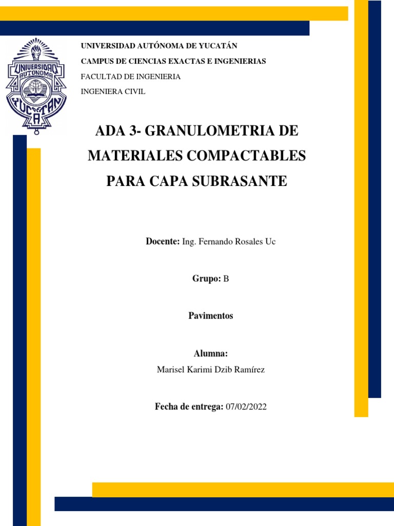 T3-Granulometria de Materiales Compactables para Capa Subrasante | PDF ...