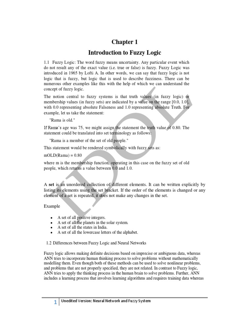 Neural Network and Fuzzy System | PDF | Fuzzy Logic | Set (Mathematics)