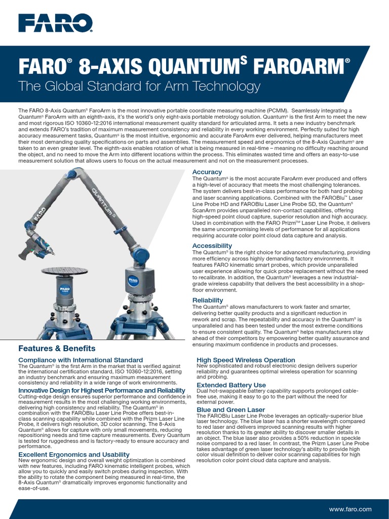 04REF101-092 - Techsheet - FARO QuantumS FaroArm - ALL - AP - SG ...