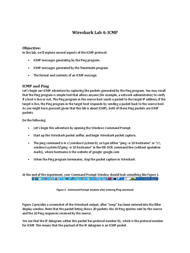 Computer Security Lab 4 Wireshark 1 | PDF | Internet Protocols | Computer Networking