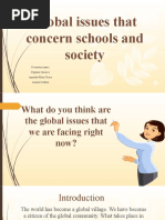 Lesson 5 Global Issues That Concern Schools and Society | PDF ...
