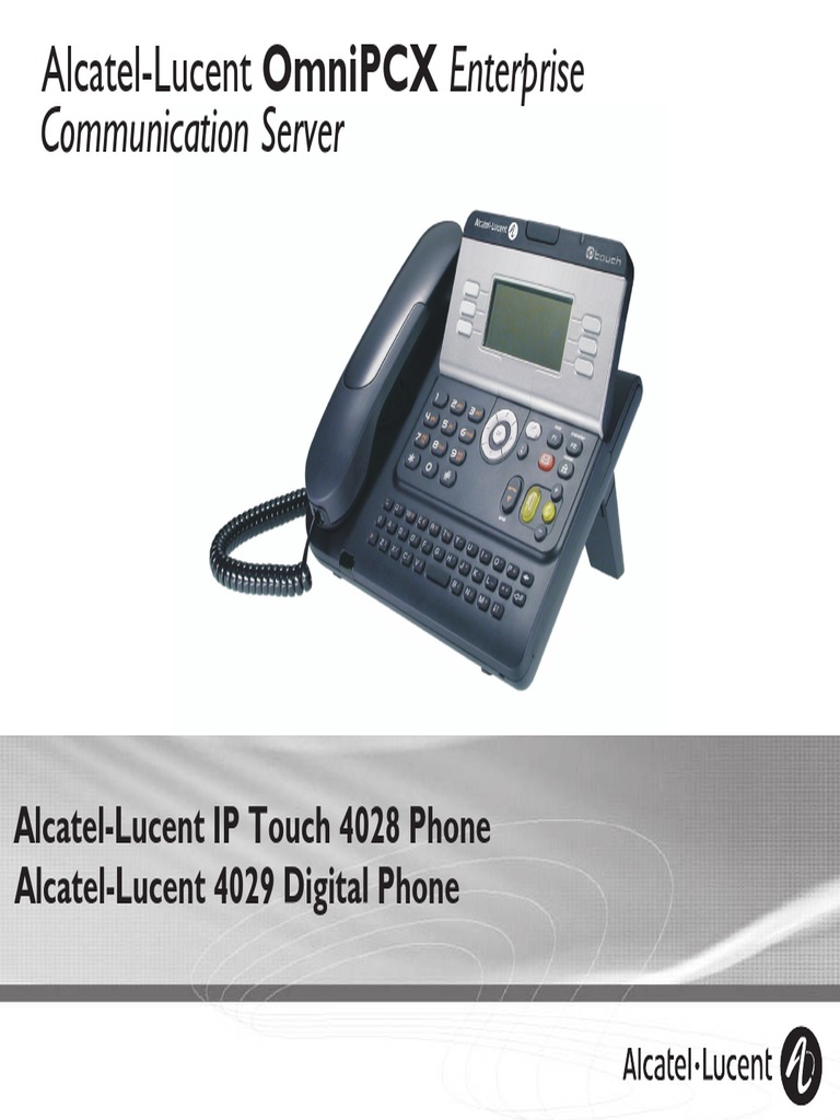 Alcatel Lucent Manual For Phone Models 4028 and 4029 | PDF | Icon (Computing) | Telephone