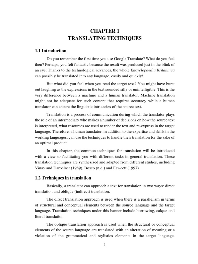 Chapter 1 | PDF | Translations | English Language