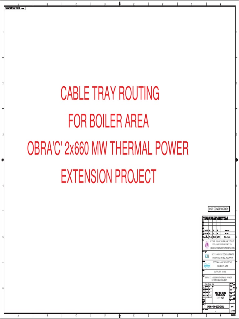 Boiler Cable Tray Routing | PDF | Boiler | Mechanical Engineering