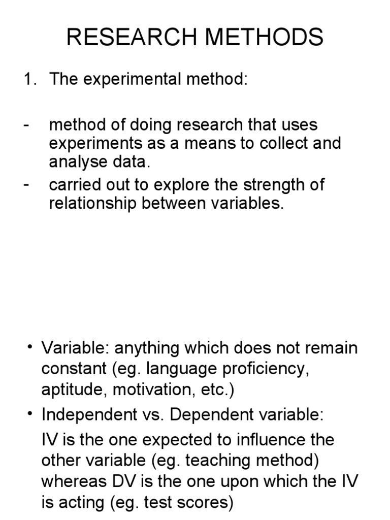 Research Methods S.2 | PDF | Standard Deviation | Experiment
