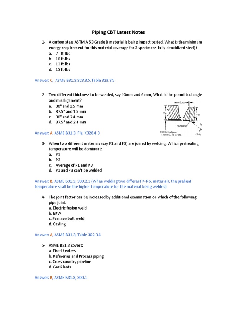 Latest Exam | PDF | Pipe (Fluid Conveyance) | Construction