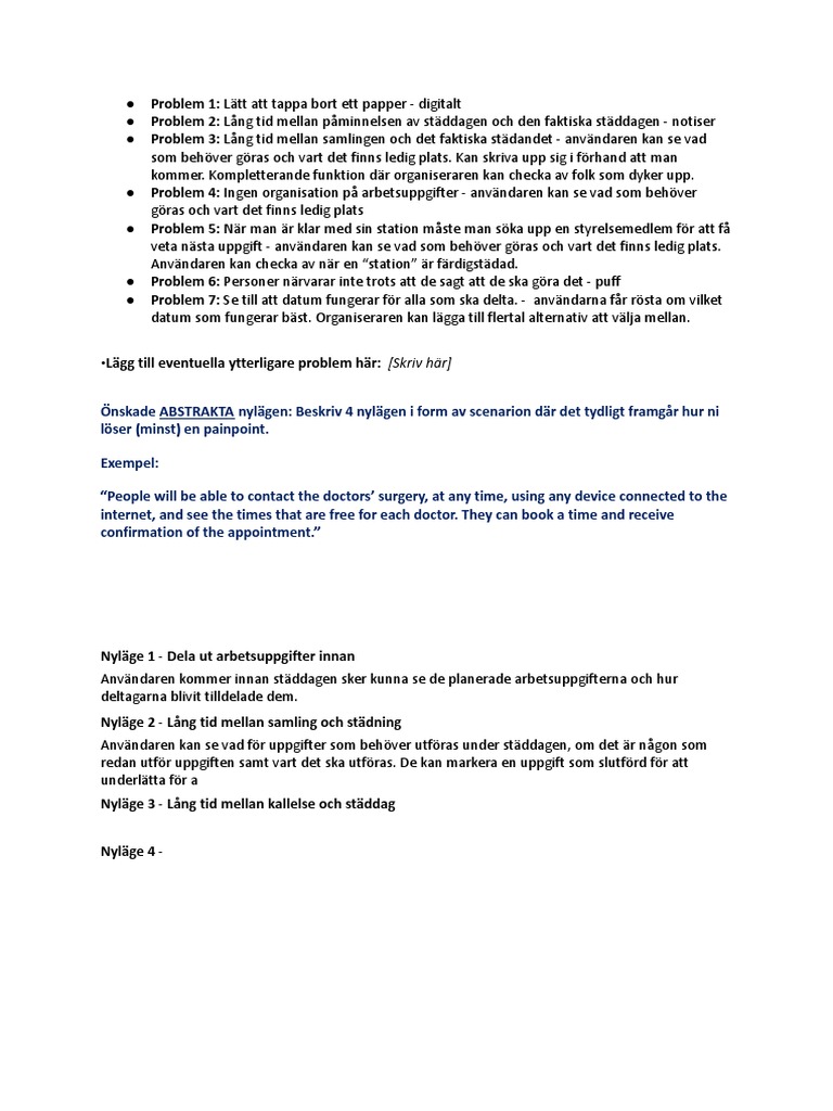 Designprojekt - Intervju | PDF