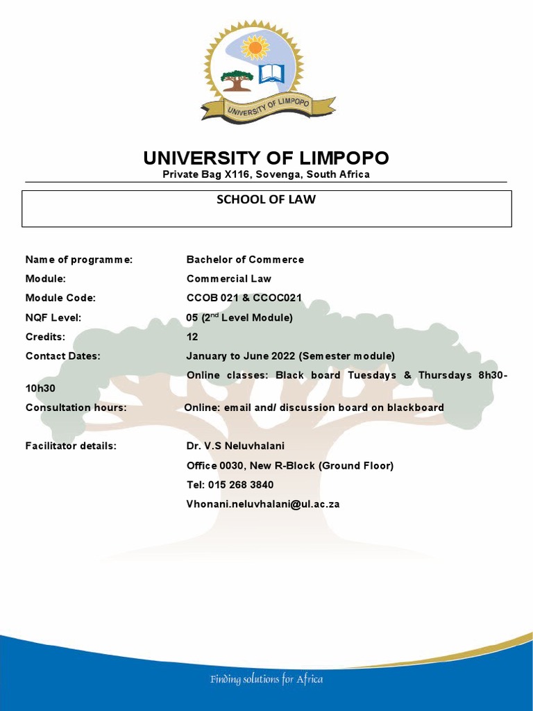 CCOB 021 and CCOC 021 Module Outline For 2022 | PDF | Educational ...