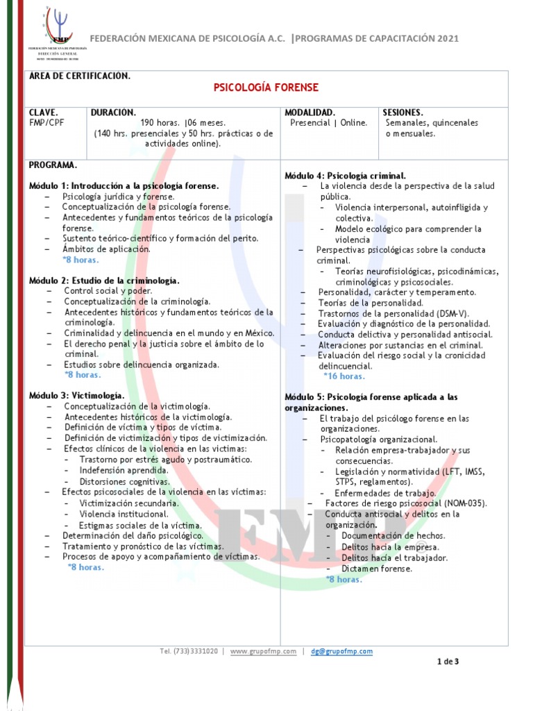 Prog de Cap | PDF | Sicología | Victimologia