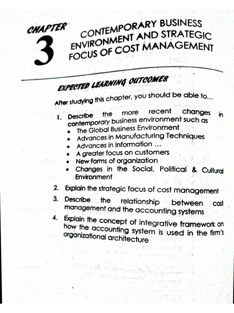Ch. 3 - Strategic Cost Management | PDF