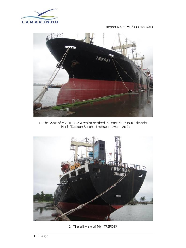 Photos - MV. Trifosa | PDF | Shipping | Water Transport