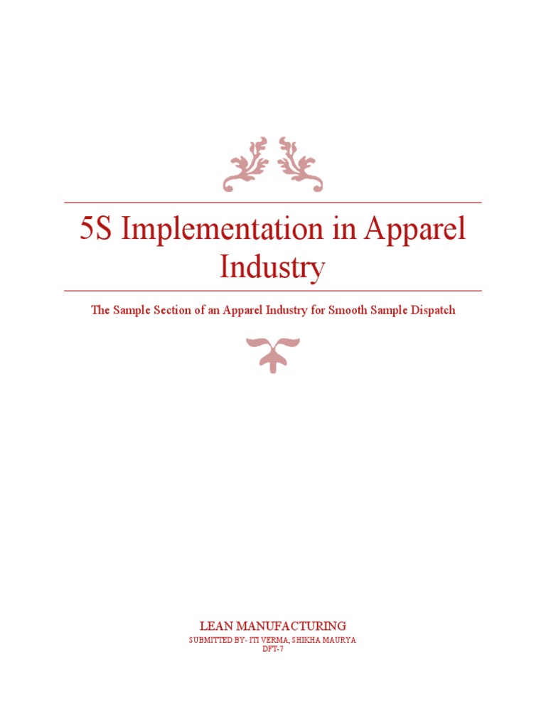 5S Implementation in Apparel Industry | PDF | Clothing | Inventory