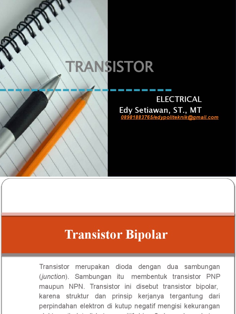 1.review Komponen Kontrol Daya - Transistor | PDF