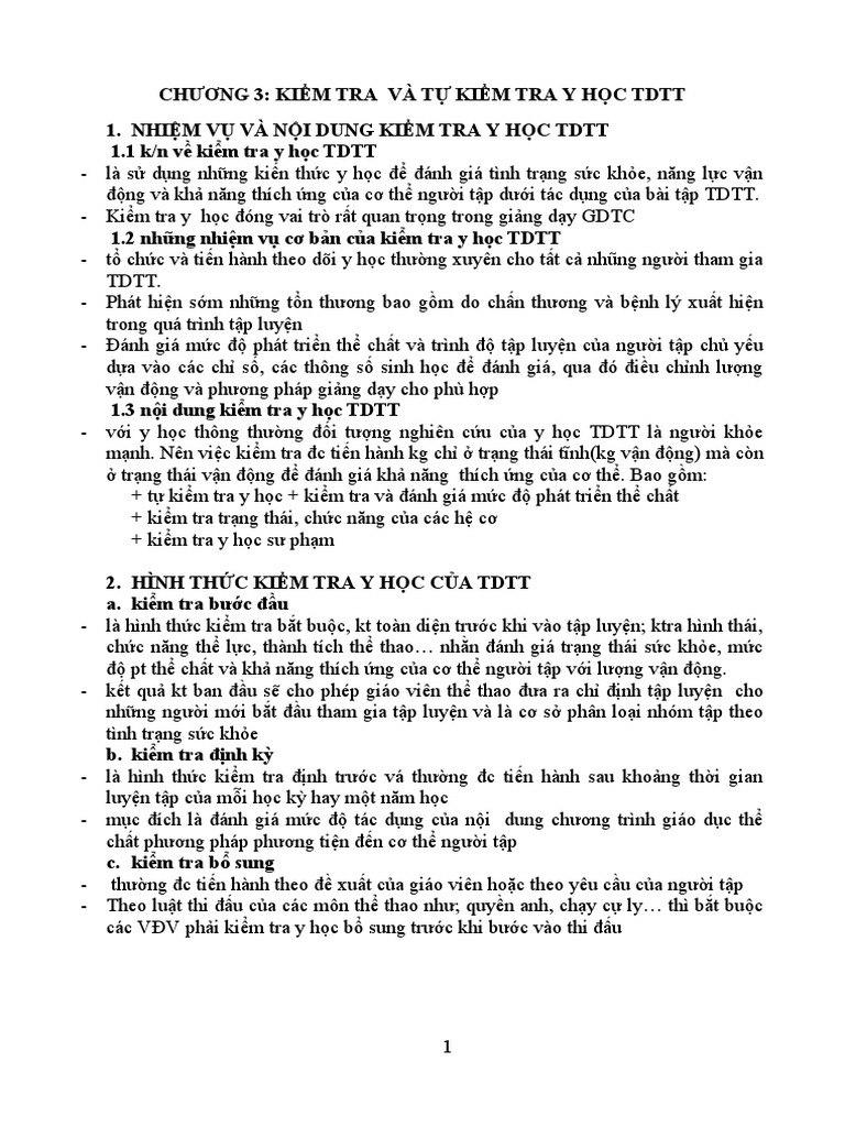 ĐỀ CƯƠNG ÔN TẬP GDTC | PDF