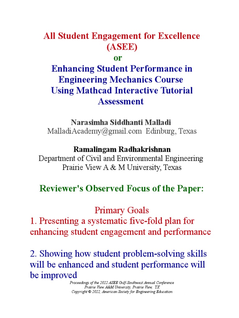 ASEE 2022 Paper Presentation | PDF | Euclidean Vector | Prana