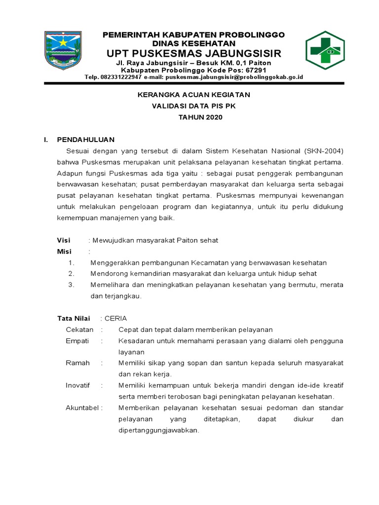 Kak Validasi Data KS | PDF