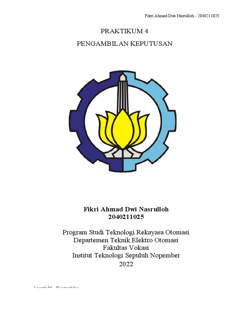 025 Fikri Ahmad Laprak 04-Dikonversi | PDF