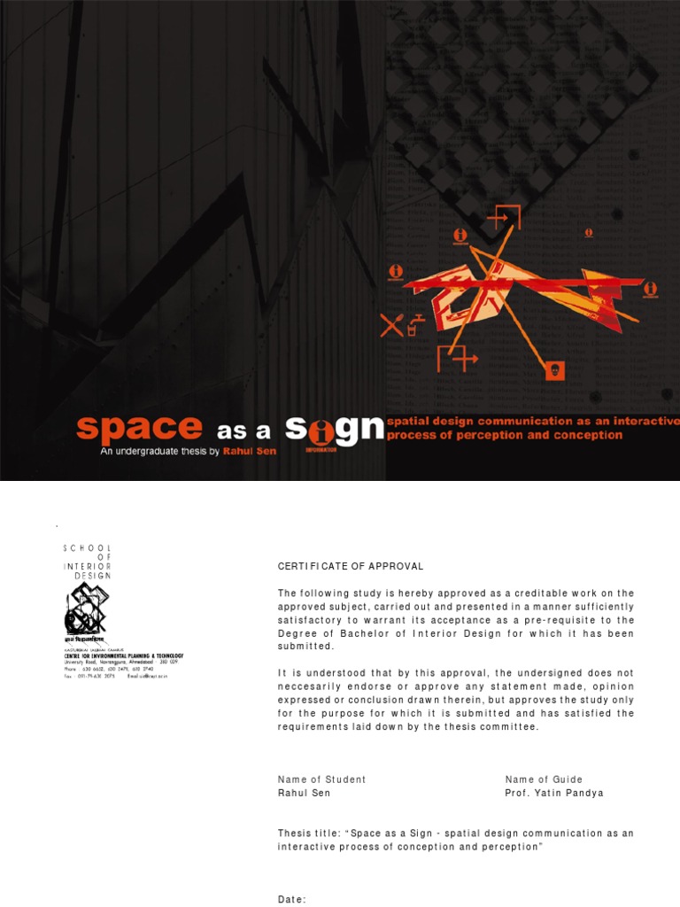 Space As A Sign | PDF | Communication | Mind