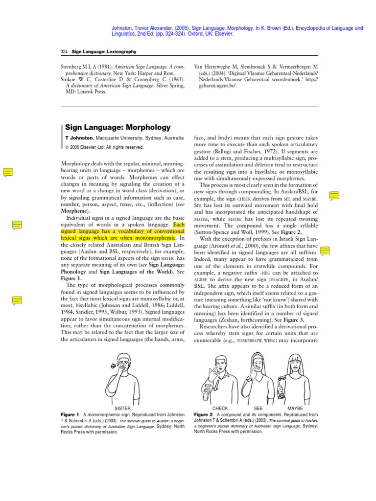 11 Article-Sign Language-Morphology | PDF | Morphology (Linguistics ...