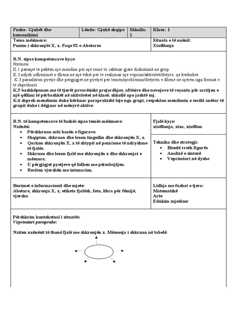 11 Shkronja X Ana | PDF