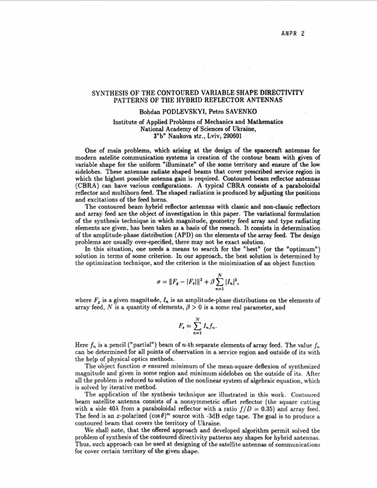 Impr 1 | PDF | Mathematical Optimization | Antenna (Radio)
