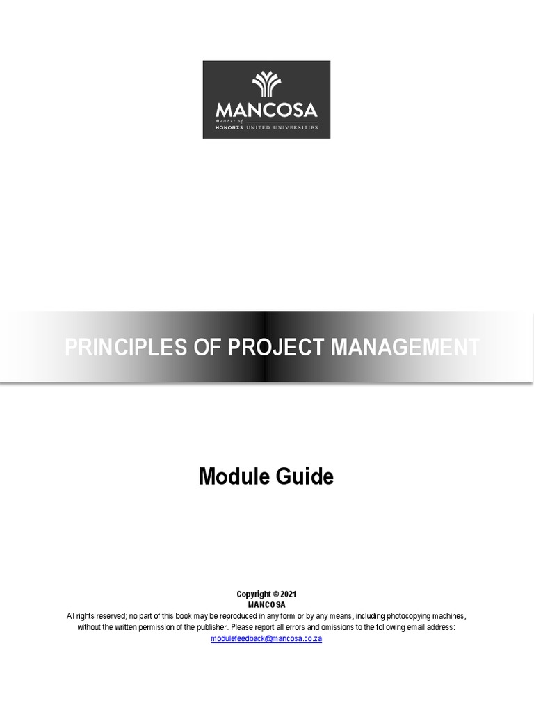 Principles of Project Management | PDF