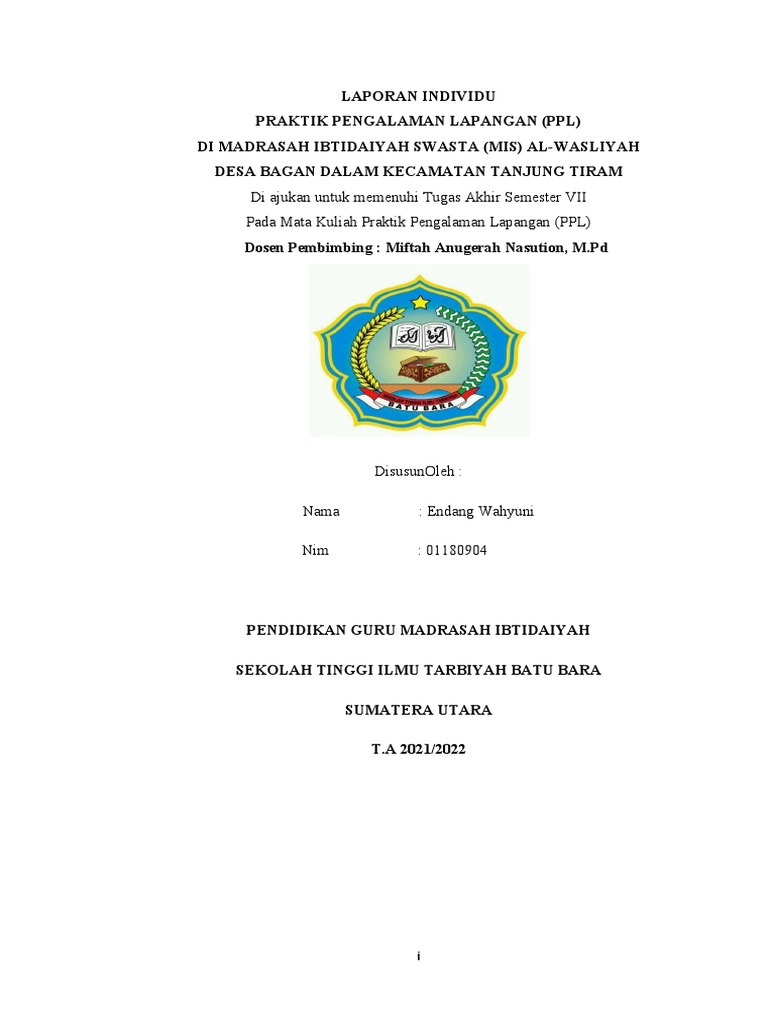 Contoh Laporan PPL | PDF