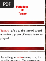 Basic Tempo Markings | PDF | Tempo | Musical Compositions