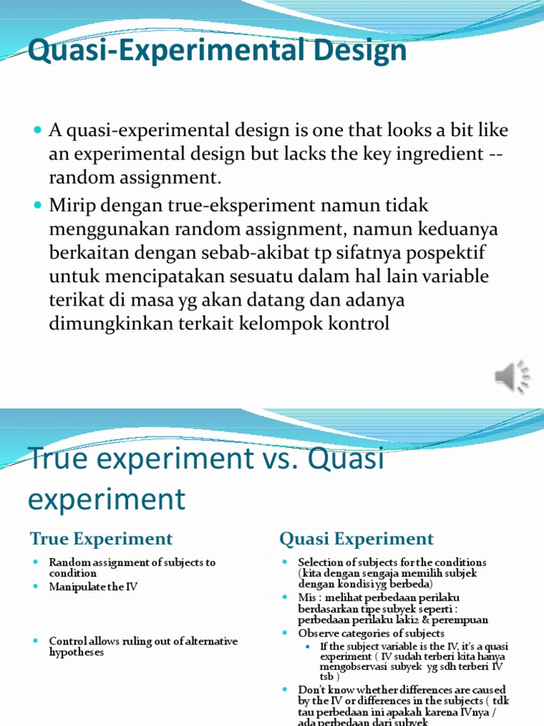 Quasi Experimental Design | PDF