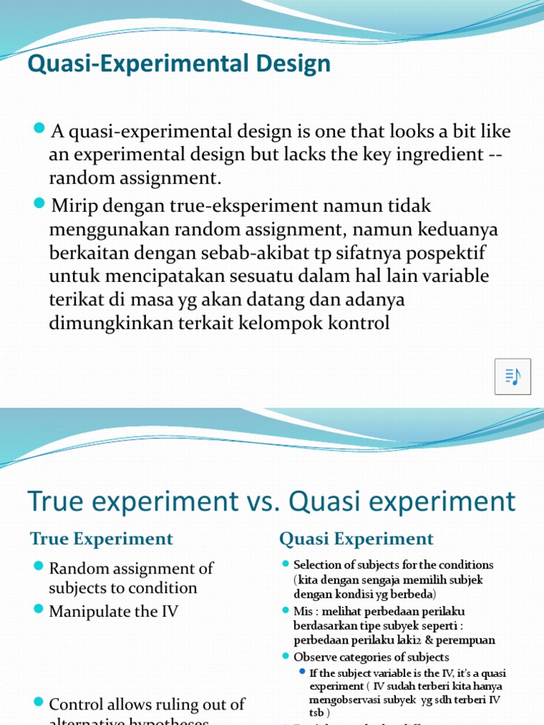 Desain Penelitian Quasi-Eksperimental | PDF